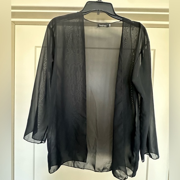 Boohoo | Tops | Sheer Sm Cover Up Light Jacket | Poshmark